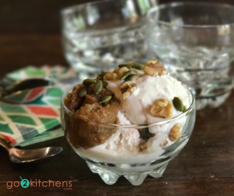 Nice Cream Caramel Sundae - go2kitchens